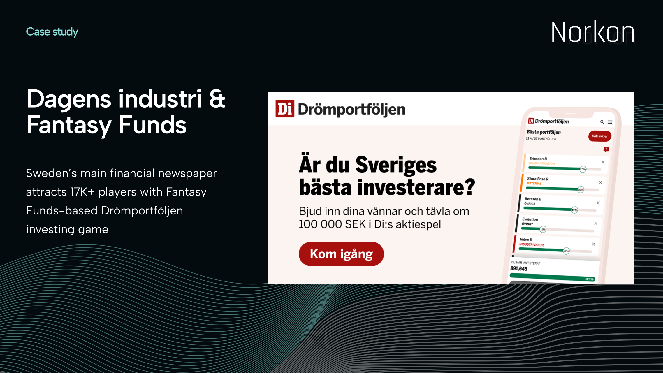 Case study: How Dagens industri uses Norkon's Fantasy Funds game